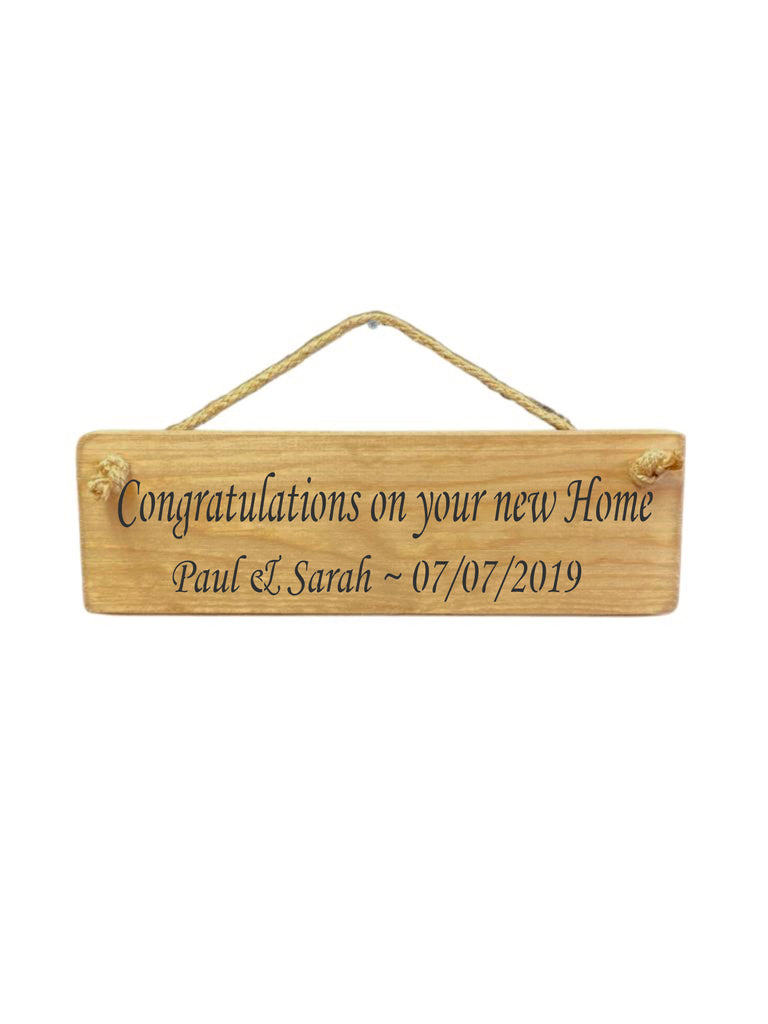 Personalised Congratulations on your new Home Antique White ...