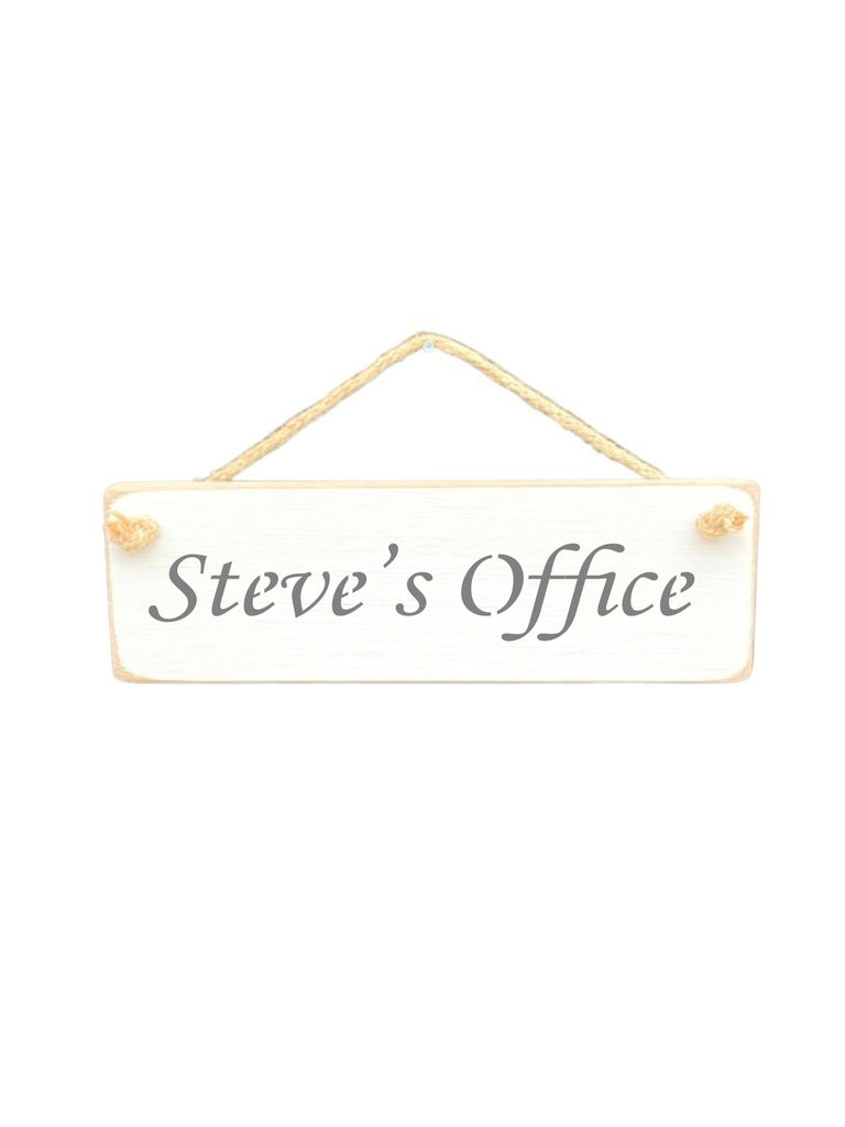 Personalised Office Sign | Personalised wood signs handmade british gifts