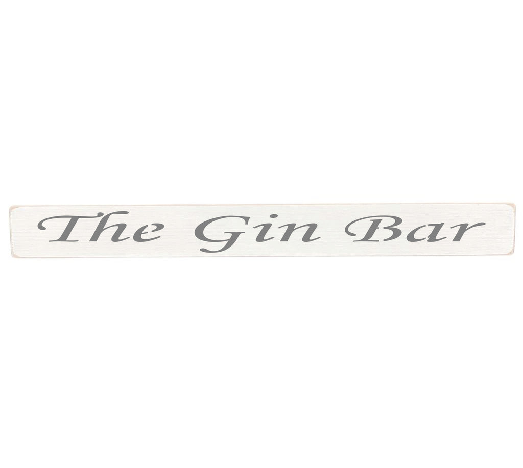 The Gin Wooden Wall Art Gift Sign | Personalised wood signs handmade ...